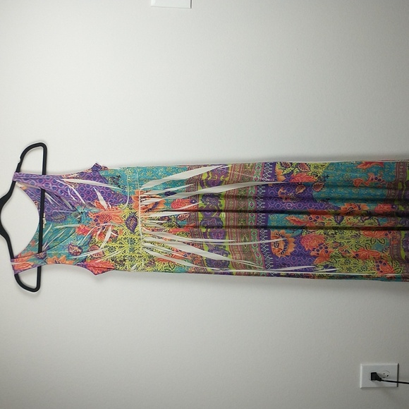 ONE WORLD | Dresses | One World Dress Medium Maxi Floral Boho ...